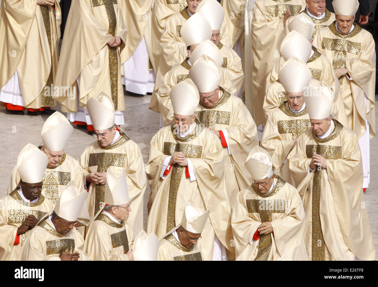 The inauguration of Pope Francis in St Peter's Square Featuring: Pope ...