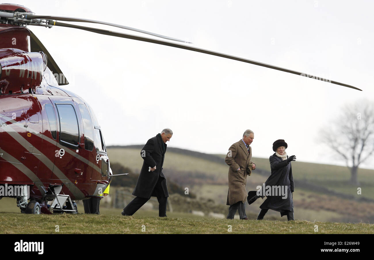 Prince Charles, HRH The Prince of Wales on a visit to the Land Rover ...