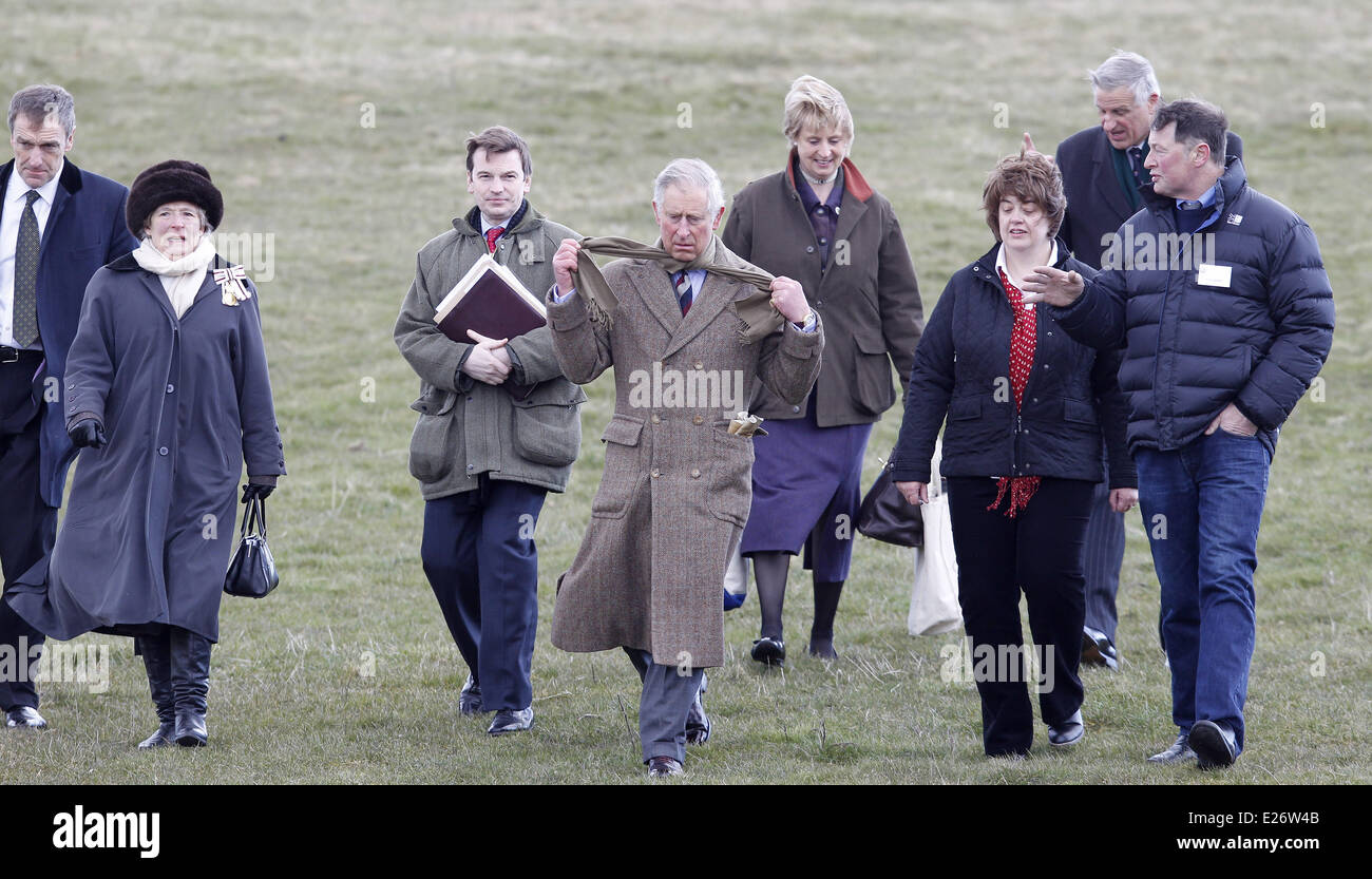 Prince Charles, HRH The Prince of Wales on a visit to the Land Rover ...