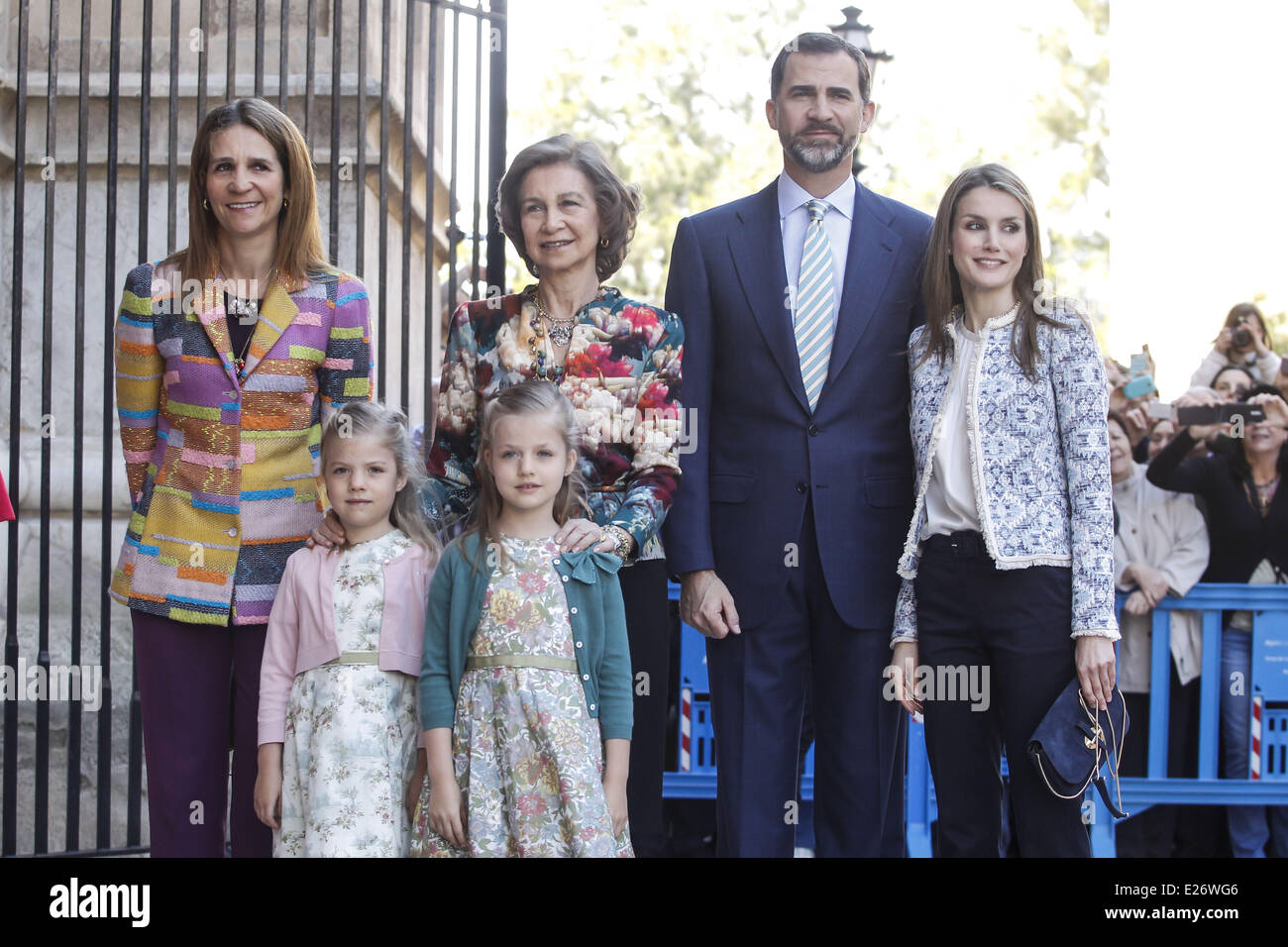 Spanish Royals attend the Easter mass at Palma Cathedral Featuring ...