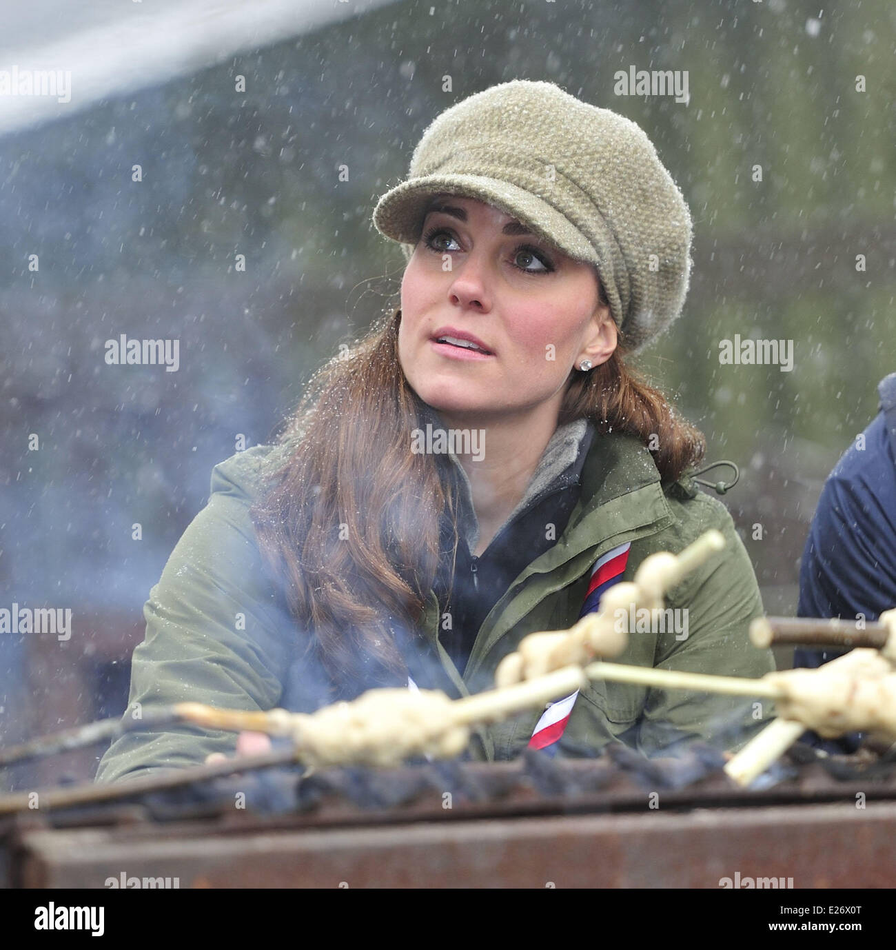 Catherine, Duchess of Cambridge visits Great Tower Scout Campsite in ...