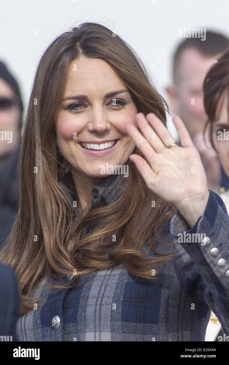 The Duke and Duchess of Cambridge visit the Donald Dewar Leisure Centre ...
