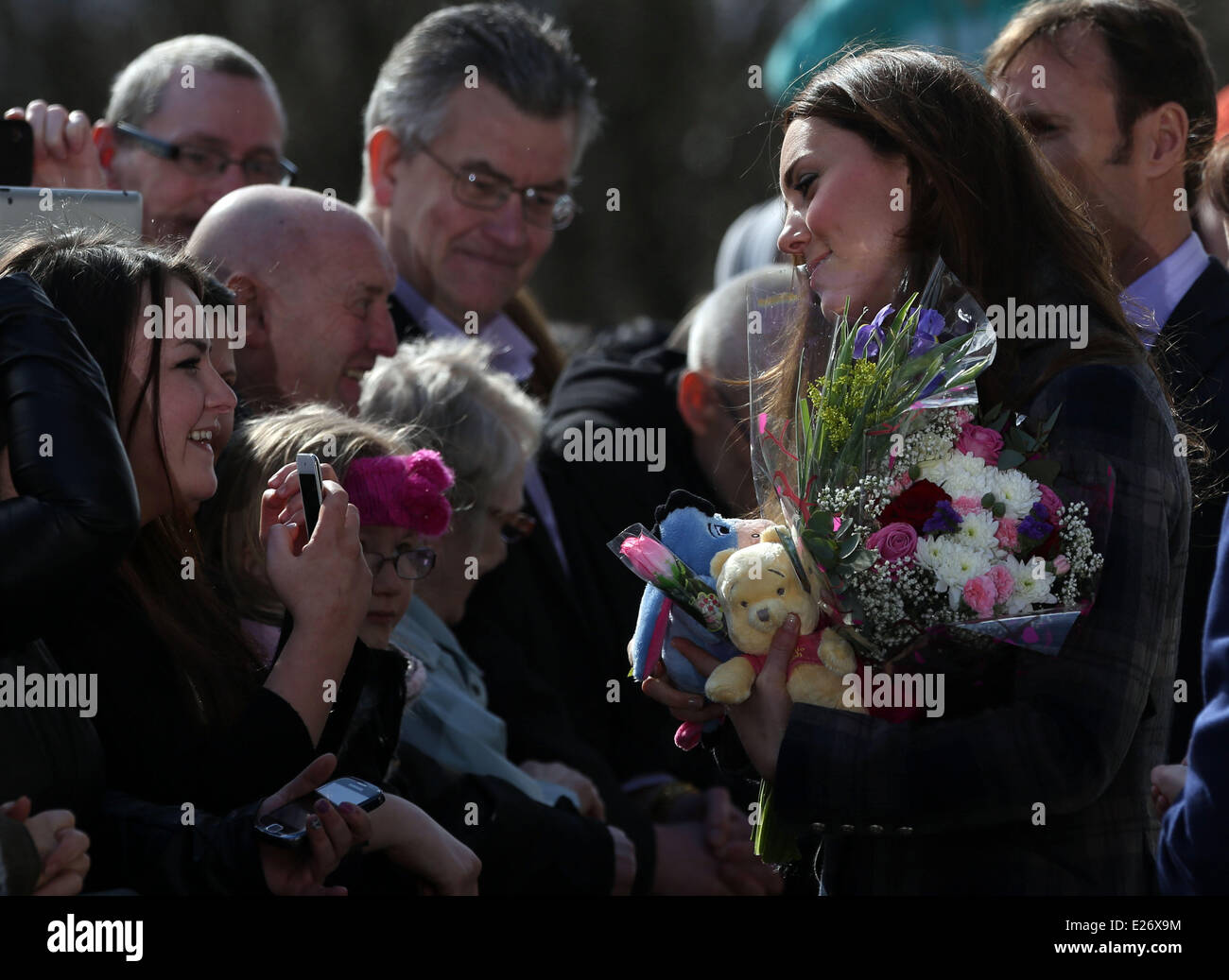 The Duke and Duchess of Cambridge visit the Donald Dewar Leisure Centre ...