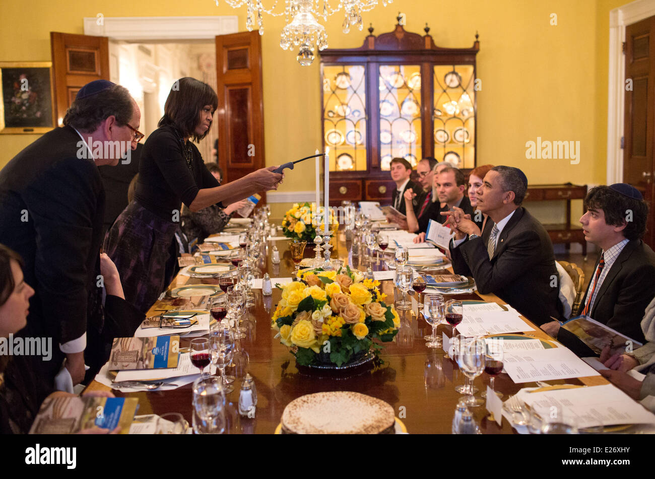 U.S. President Barack Obama and First Lady Michelle Obama host a ...
