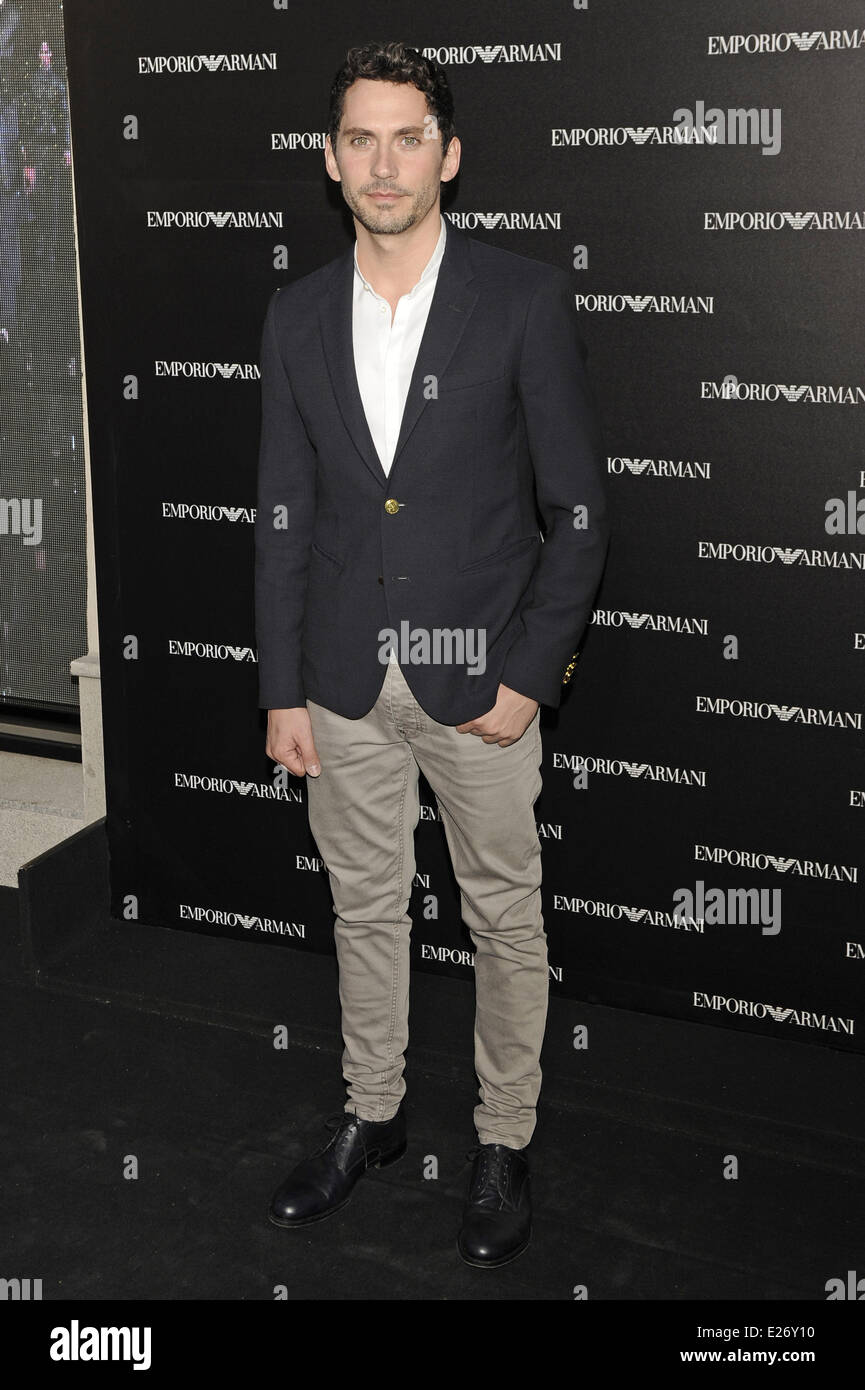 Grand opening of the Emporio Armani Boutique Featuring: Paco Leon Where ...