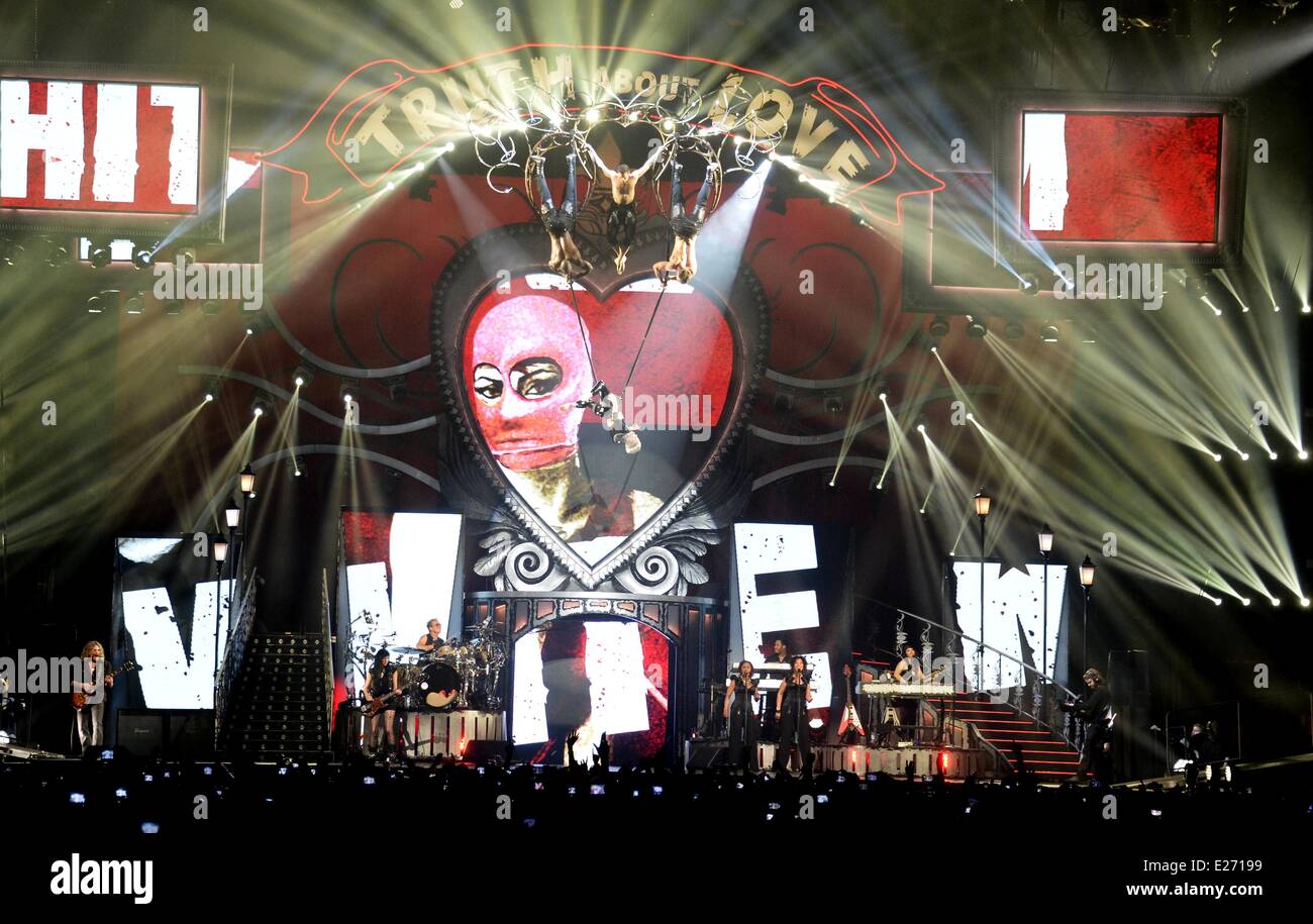 Pink performing live in concert at Bercy Featuring: Pink,Alecia Moore ...