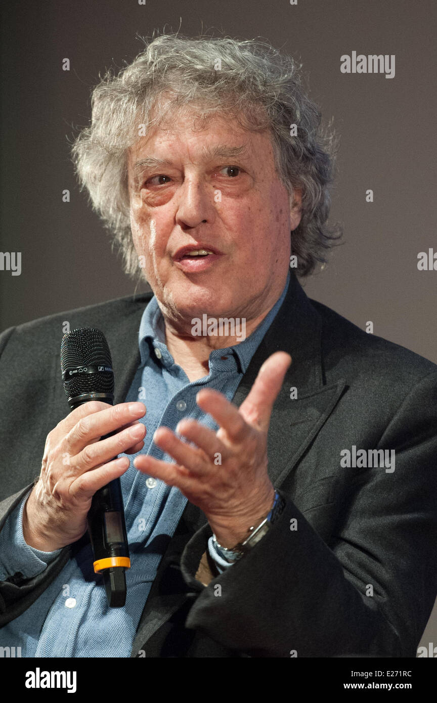 Tom Stoppard give a master class at the Forum des Images in Paris ...