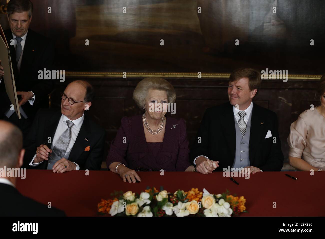 Queen Beatrix abdicates to her son, Prince Willem-Alexander the new ...