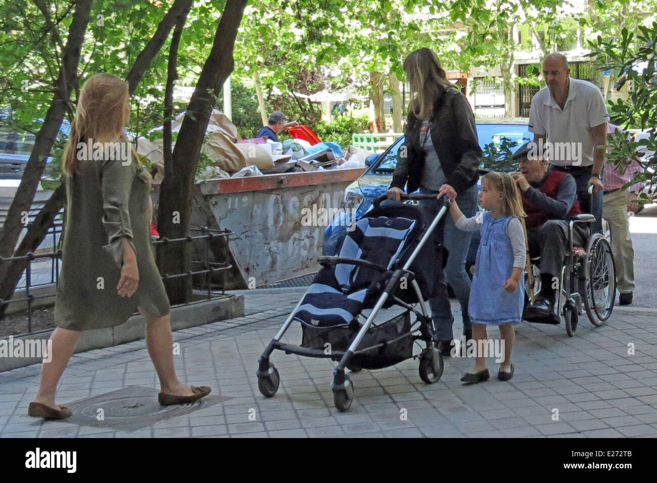 Real Madrid football legend Alfredo Di Stefano enjoys a day with his ...