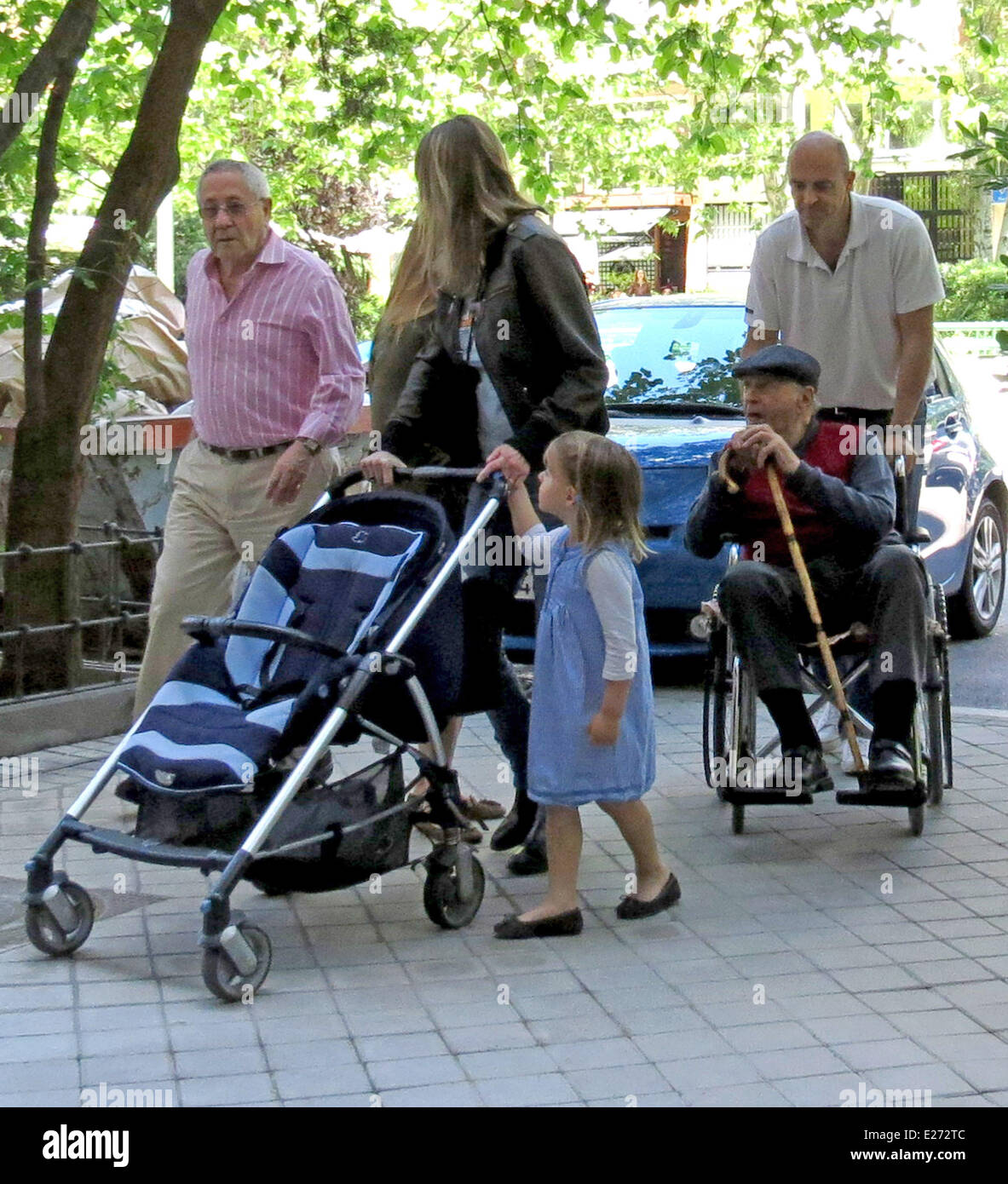 Real Madrid football legend Alfredo Di Stefano enjoys a day with his ...