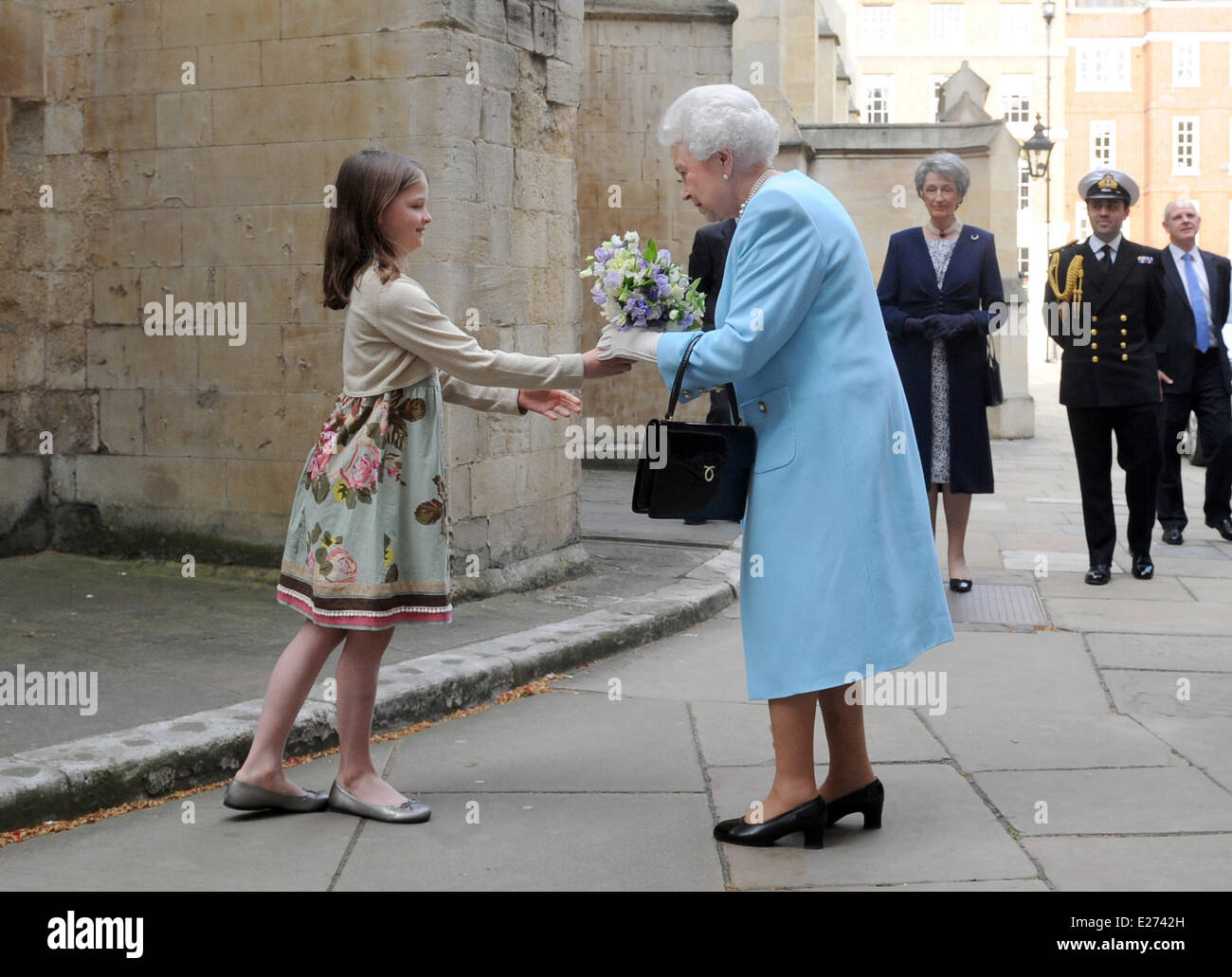 Britain's HM Queen Elizabeth II, arrives for the rededication of the ...