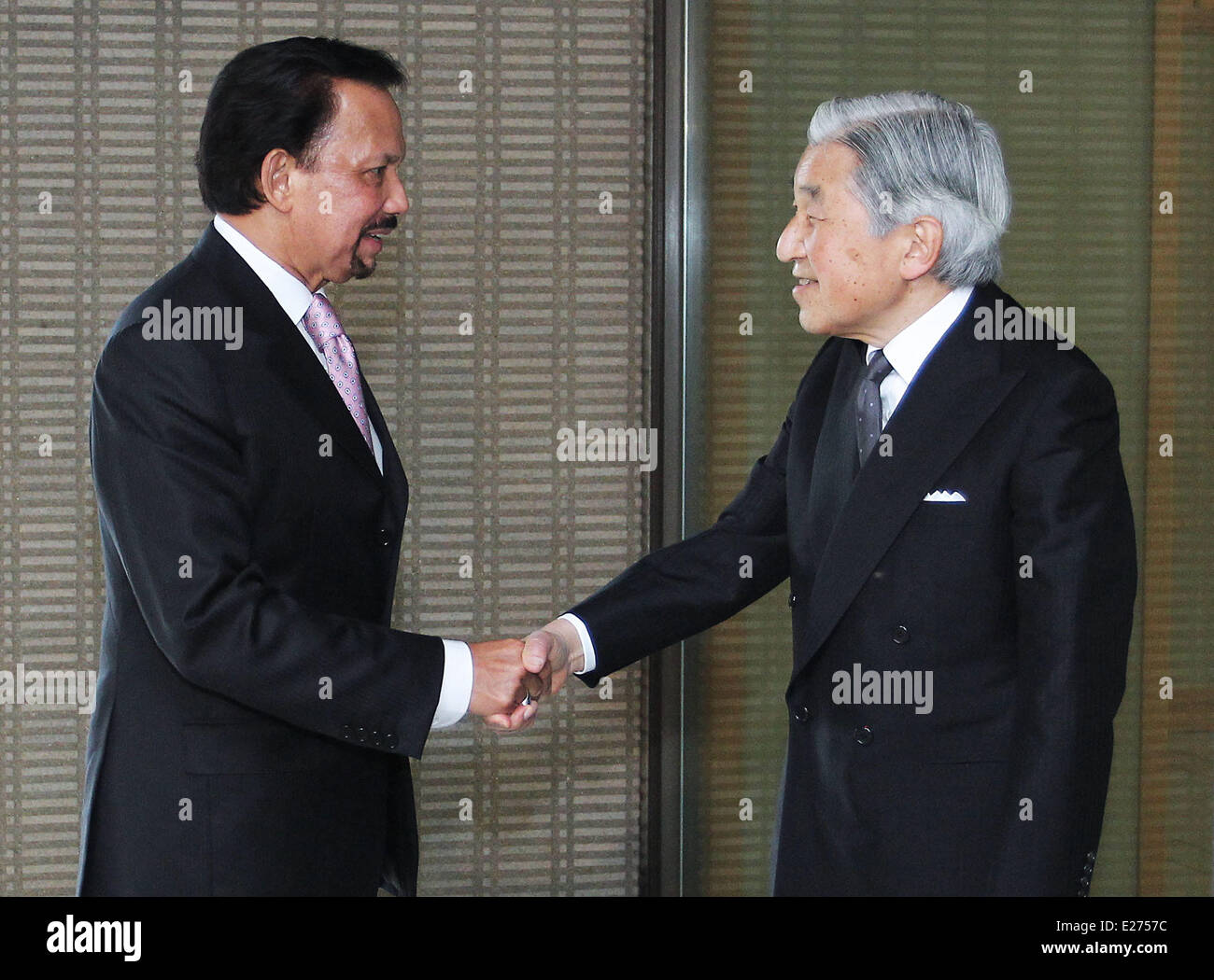 The Sultan of Brunei begins his state visit of Japan Featuring: Sultan ...