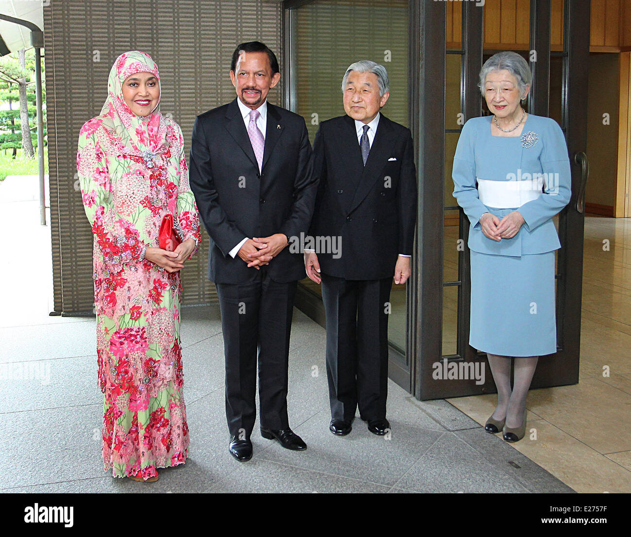 The Sultan of Brunei begins his state visit of Japan Featuring: Sultan ...