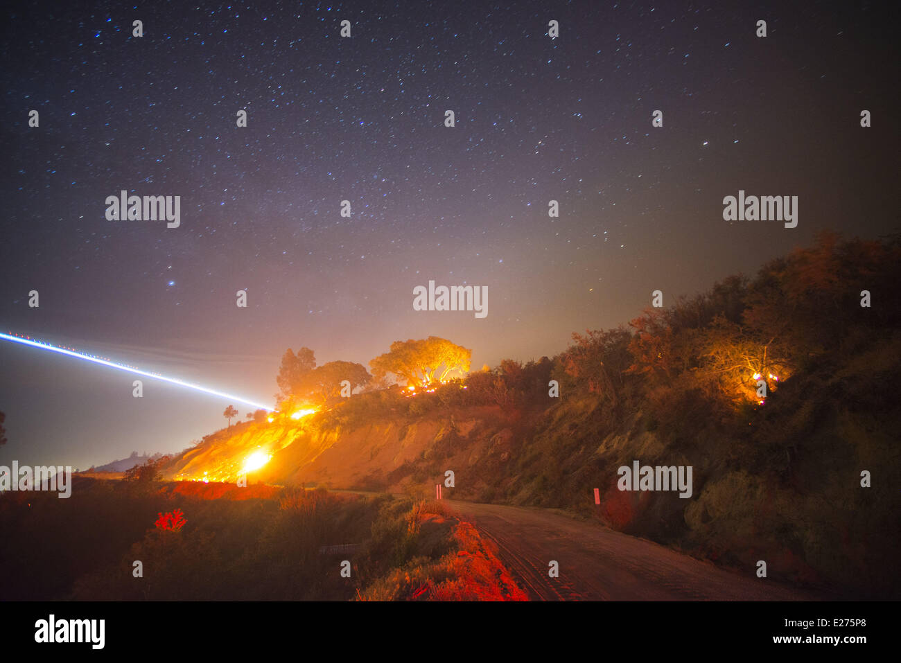 June 15, 2014 - Lake Isabella, California, U.S - The Shirley Fire burns ...
