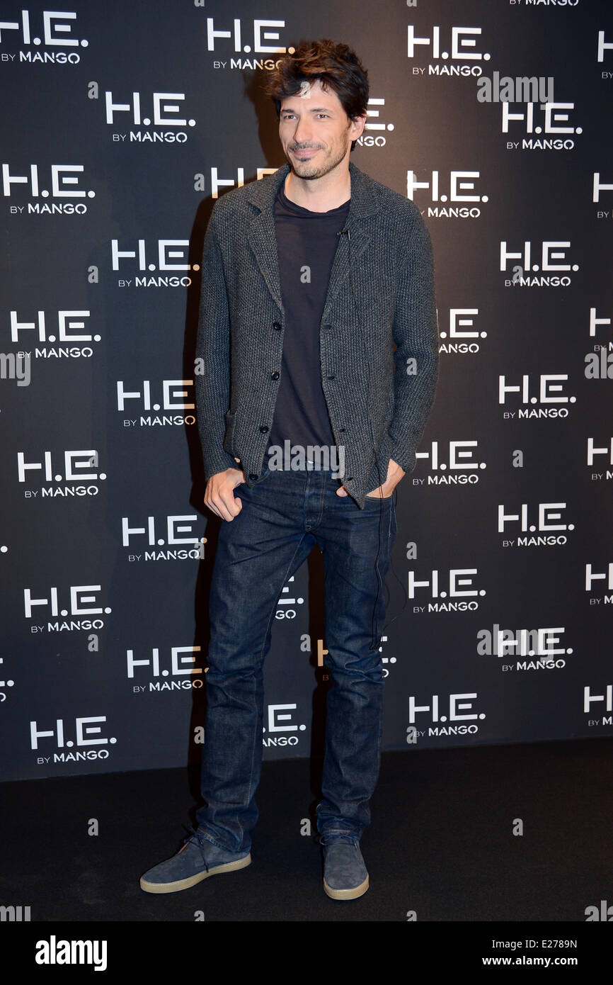 Spanish model Andres Velencoso launchs the new campaign for H.E. by ...