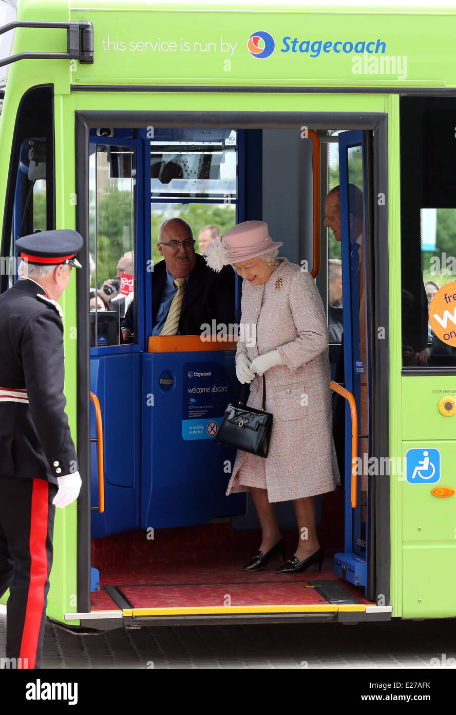 CAMBRIDGE - UK -23 MAY 2013: ROTA: Queen Elizabeth II, and The Duke of ...