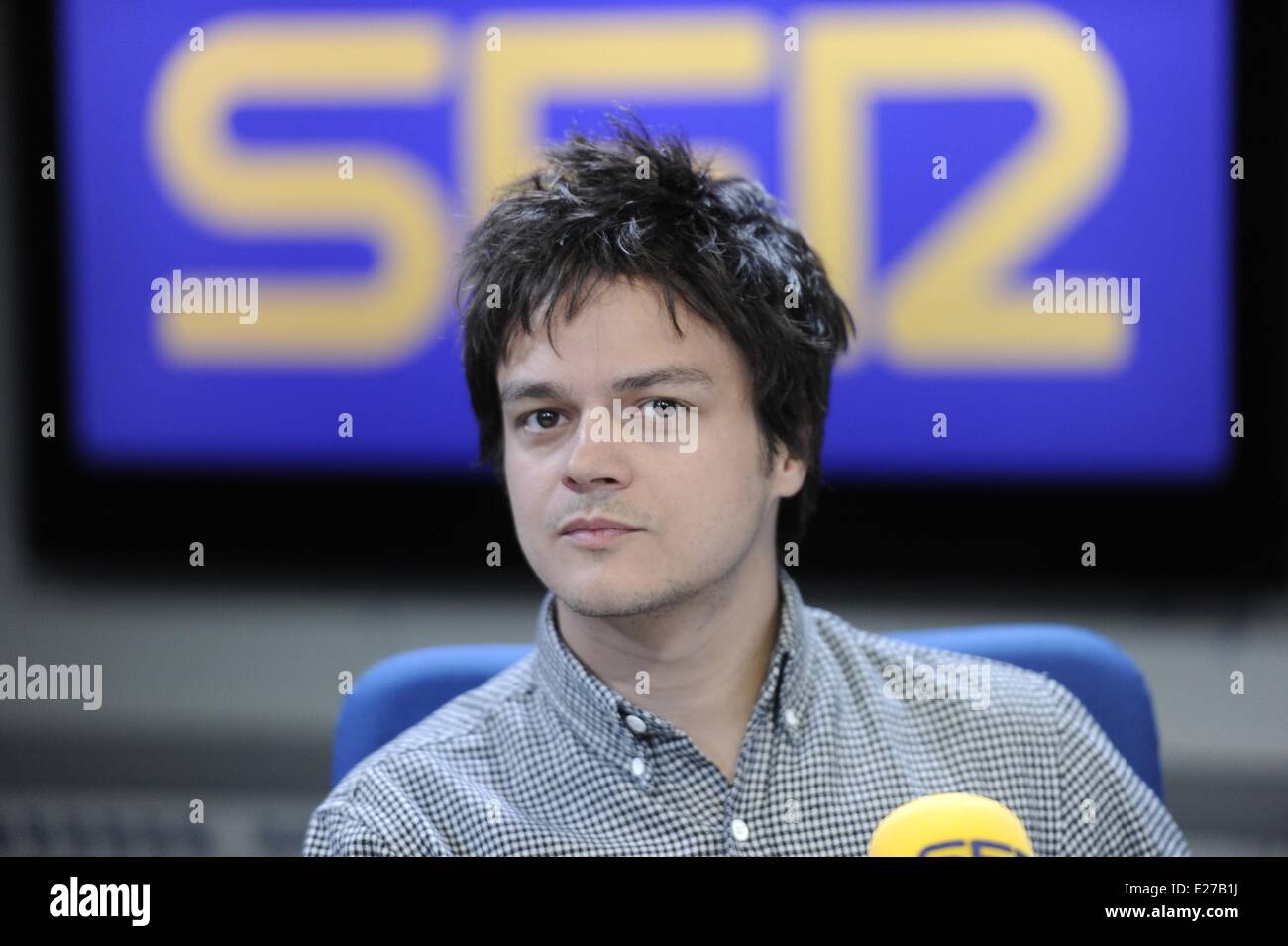 Singer Jamie Cullum during an interview at 'La Ventana' radio show in ...