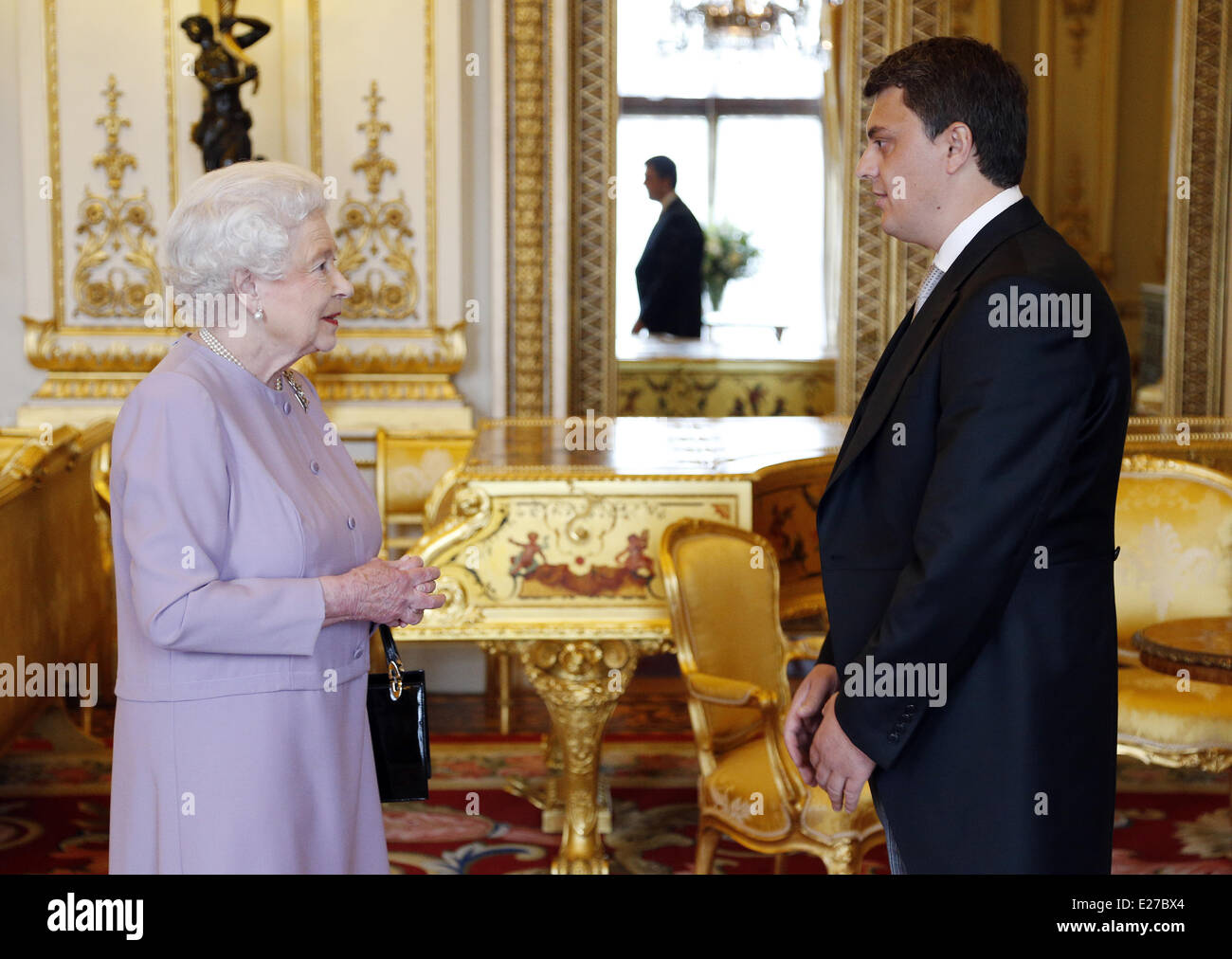 LONDON - UK - 30 MAY 2013- ROTA: Queen Elizabeth II receives ...