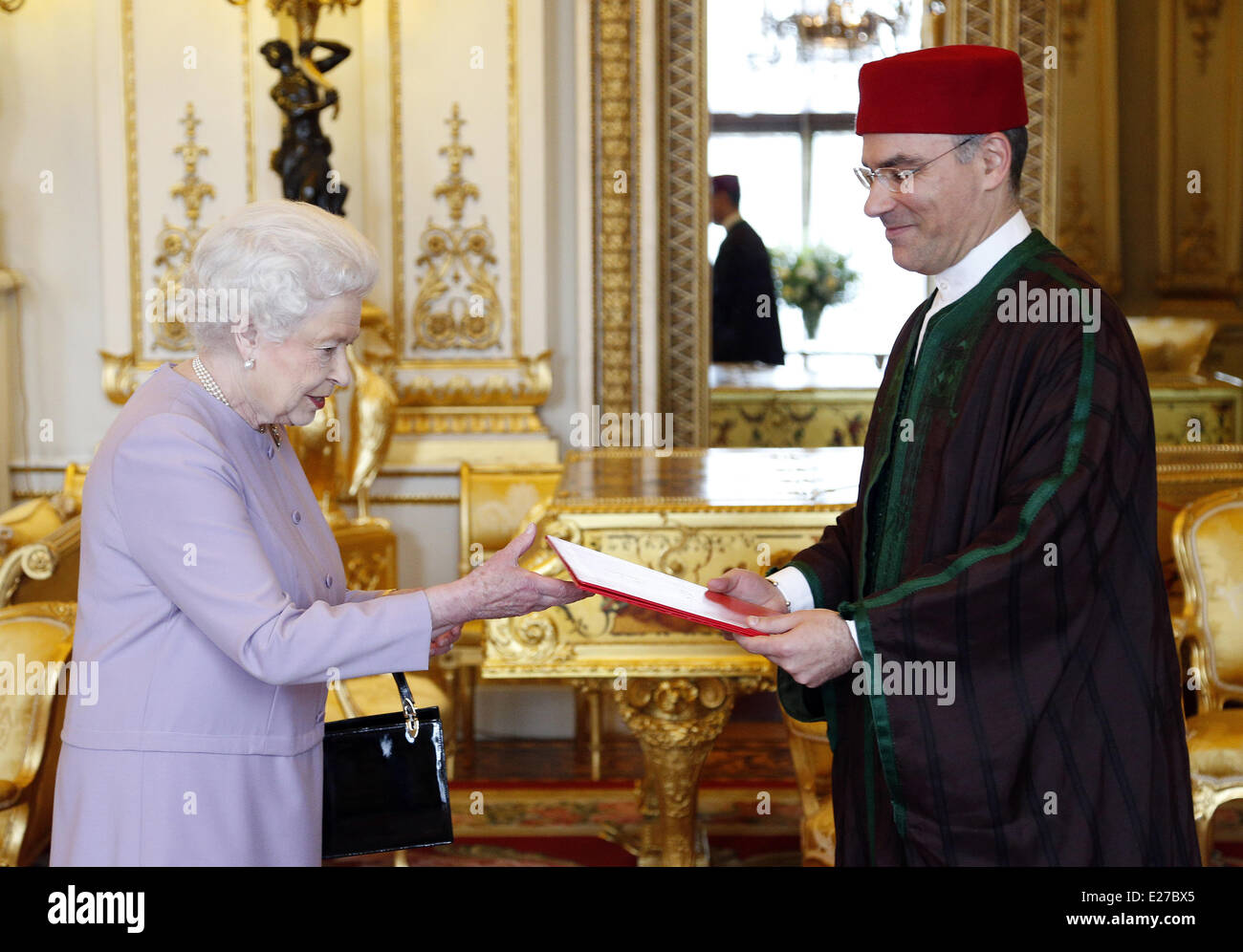 LONDON - UK - 30 MAY 2013- ROTA: Queen Elizabeth II receives ...
