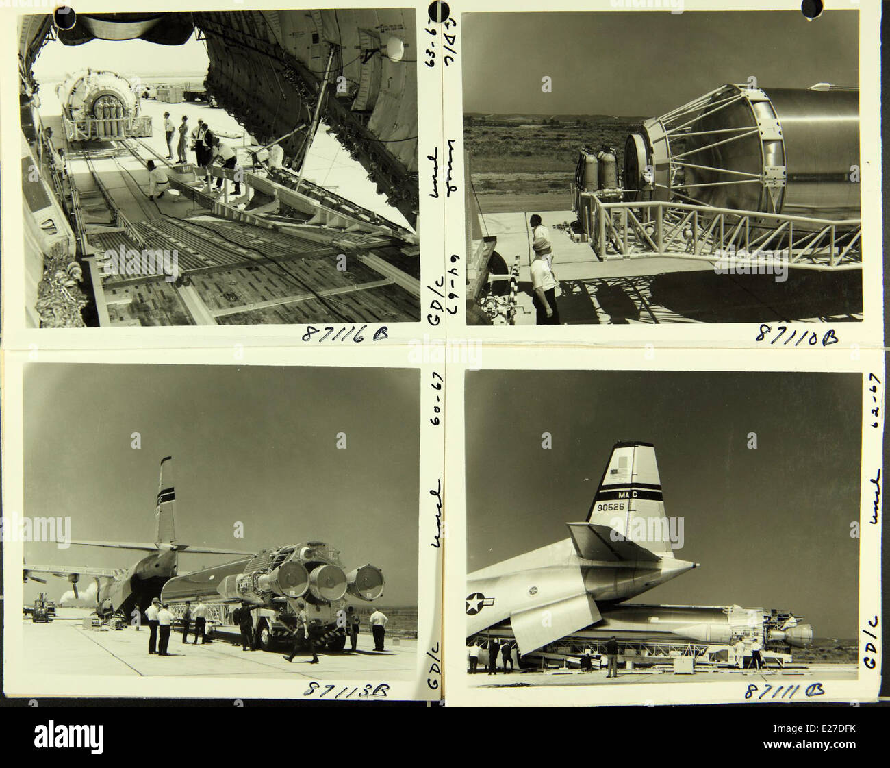 This photo shows the Convair/General Dynamics Atlas and the C-133 ...