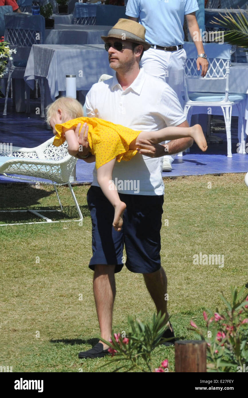 German model Claudia Schiffer, her husband Matthew Vaughn and their ...