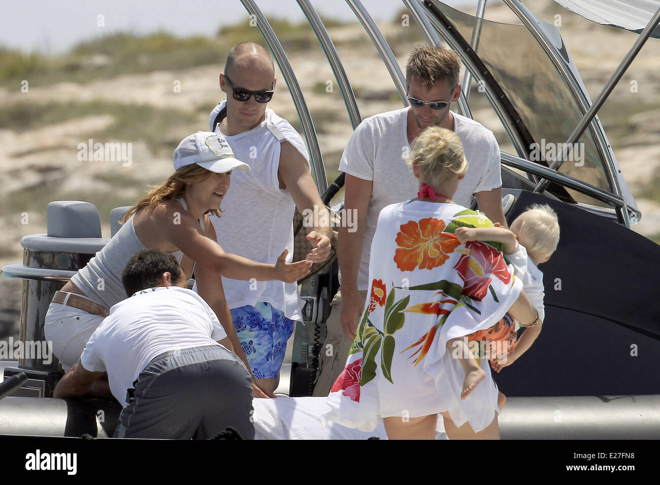 Bayer Munich soccer player Arjen Robben is seen on holiday with family ...
