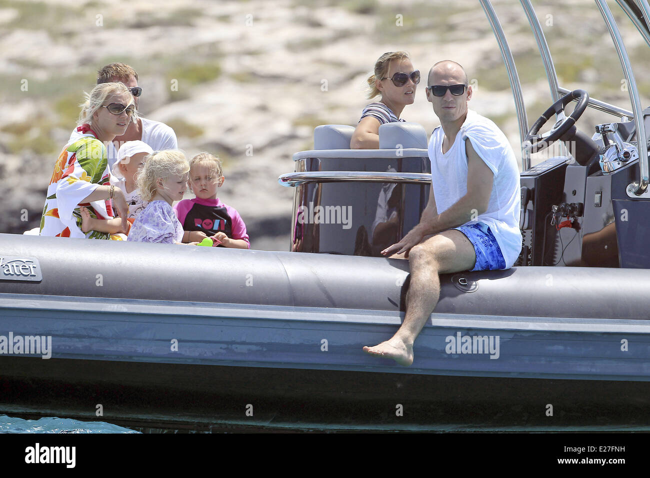 Bayer Munich soccer player Arjen Robben is seen on holiday with family ...