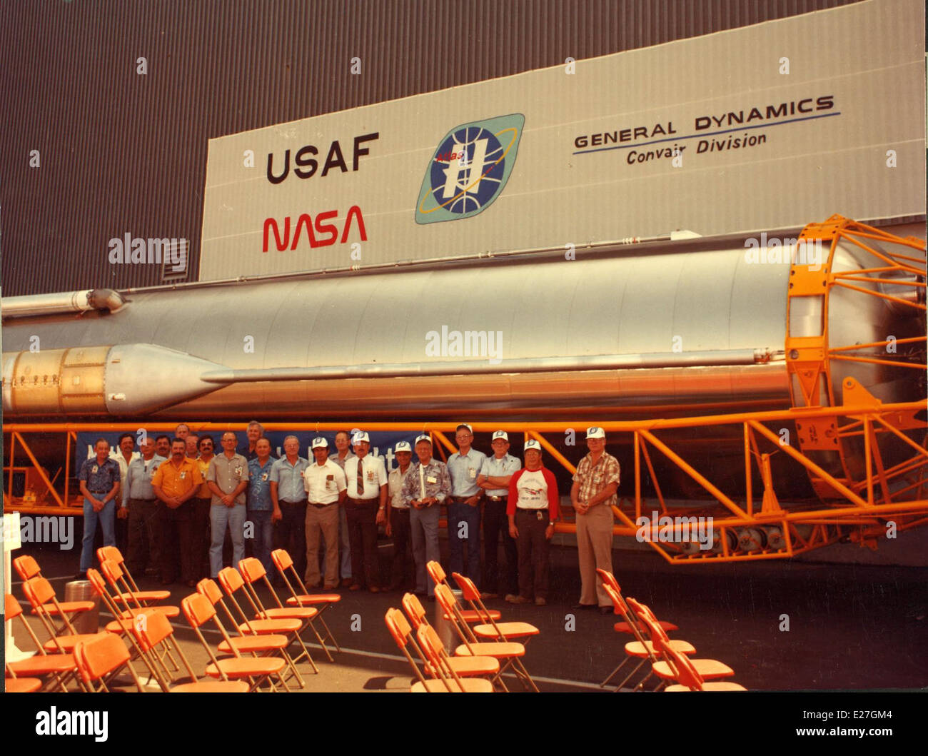 A photo of the Convair/General Dynamics Atlas rocket system from the ...