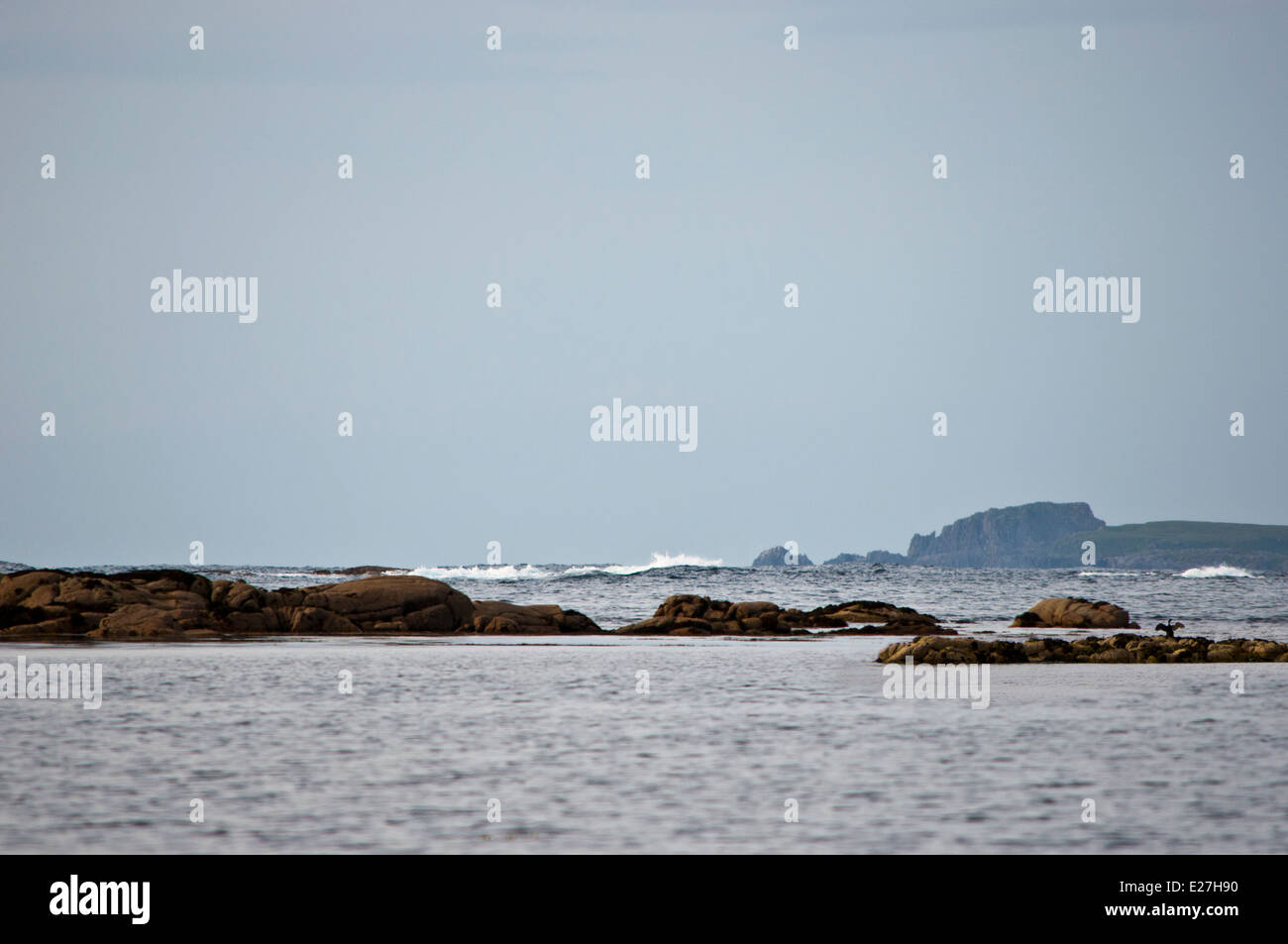 Malin Head in the distance Atlantic coast Inishowen County Donegal ...