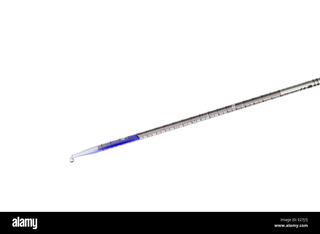pipete on white background Stock Photo - Alamy
