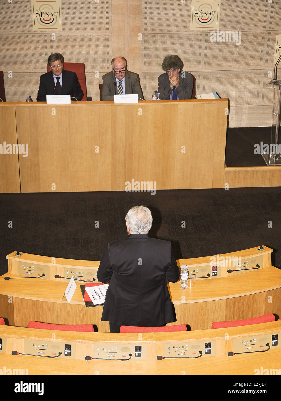 Former IMF chief Dominique Strauss Kahn prior to a hearing before an ...