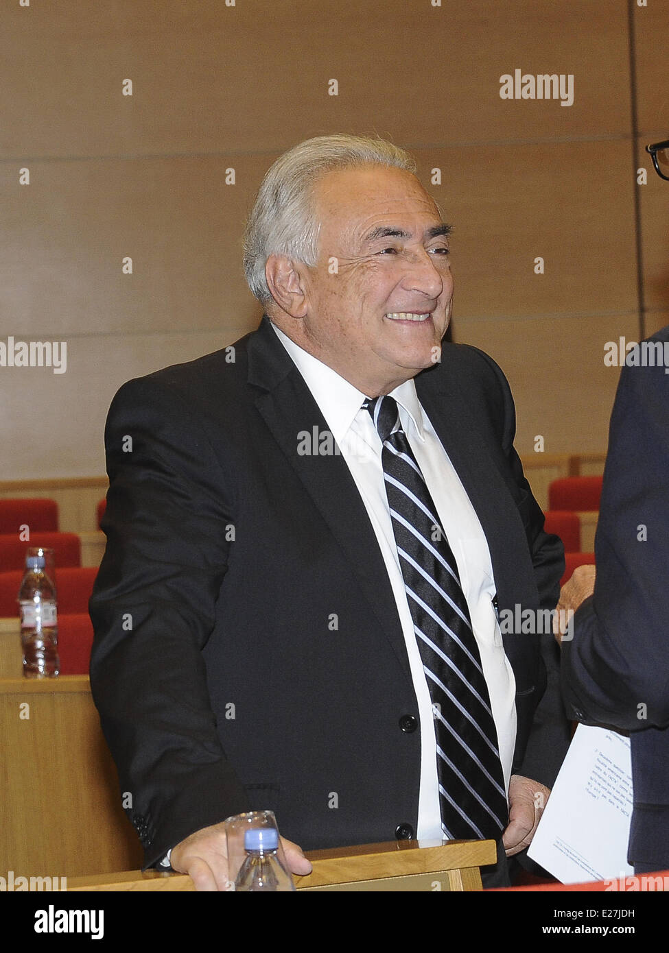 Former IMF chief Dominique Strauss Kahn prior to a hearing before an ...