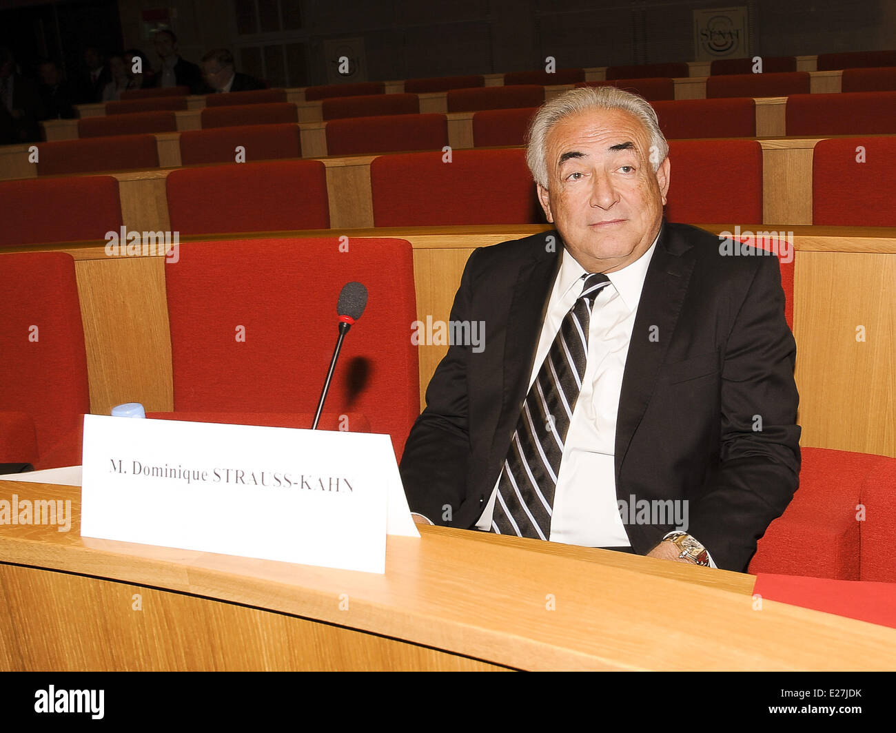 Former IMF chief Dominique Strauss Kahn prior to a hearing before an ...