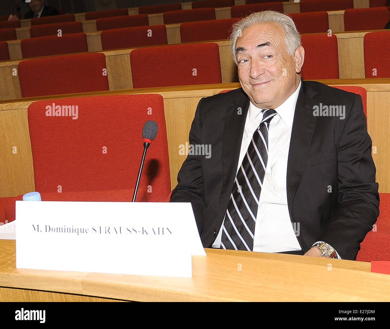 Former IMF chief Dominique Strauss Kahn prior to a hearing before an ...