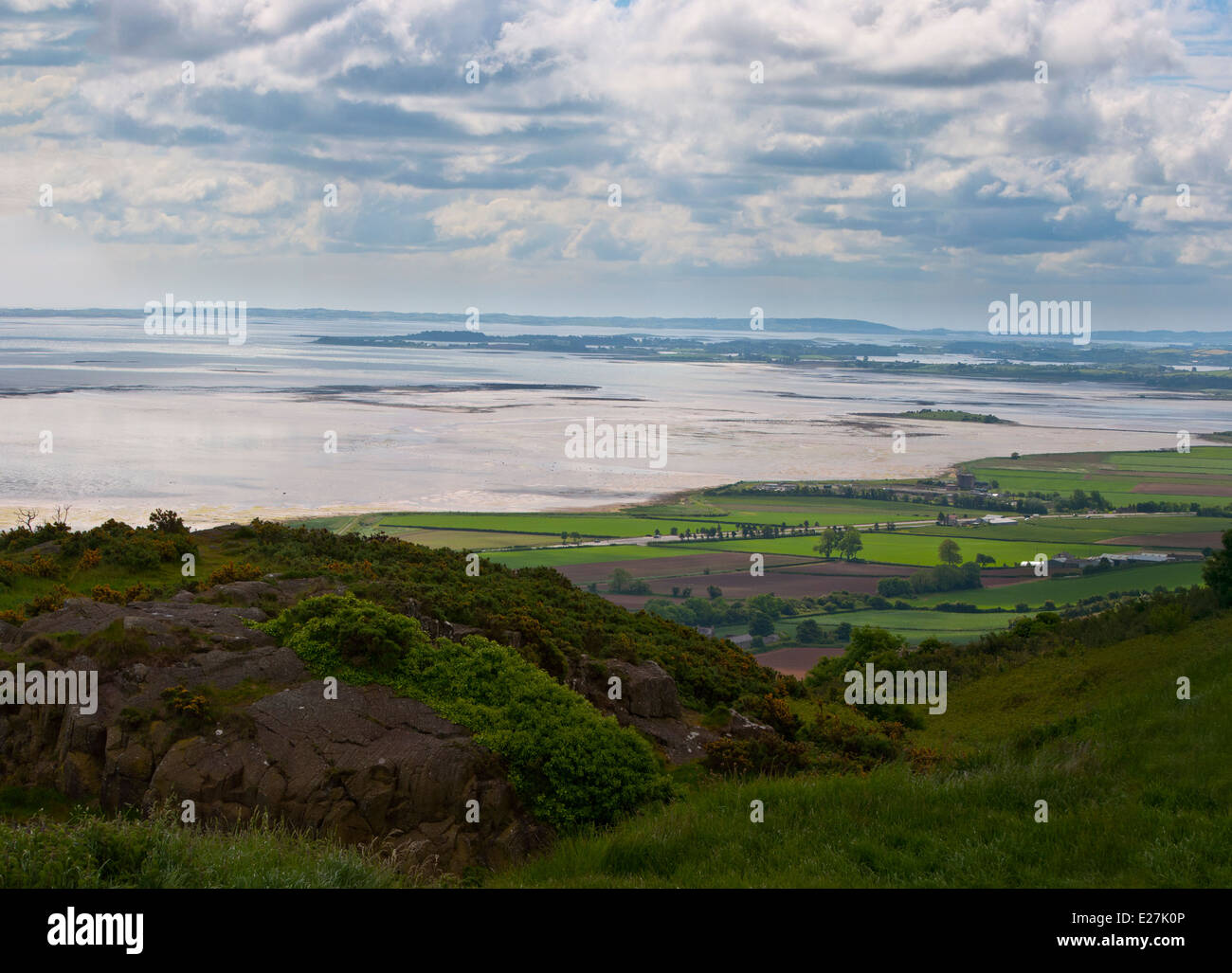 Strangford Lough from Scrabo country park County Down, Northern Ireland ...