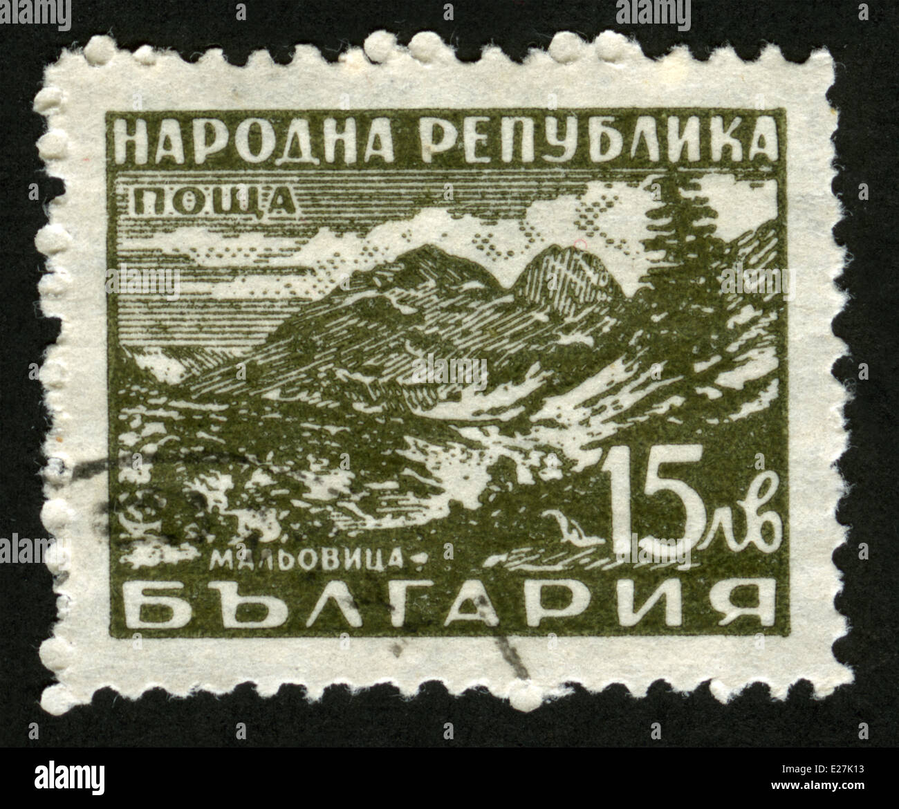 Old man mountain stamp hi-res stock photography and images - Alamy