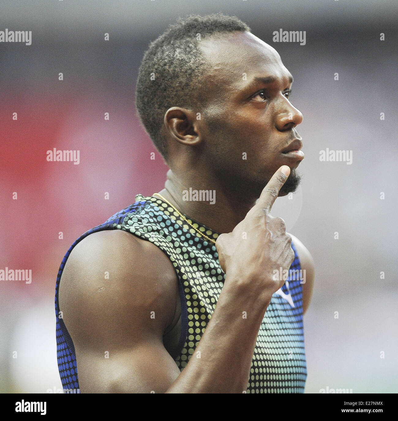 IAAF Diamond League 2013 at the Stade de France Featuring: Usain Bolt ...