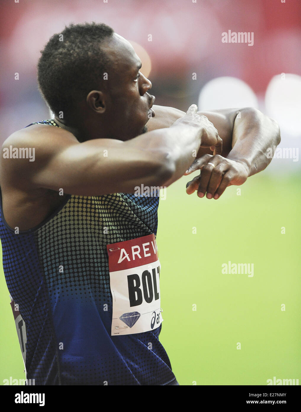 IAAF Diamond League 2013 at the Stade de France Featuring: Usain Bolt ...