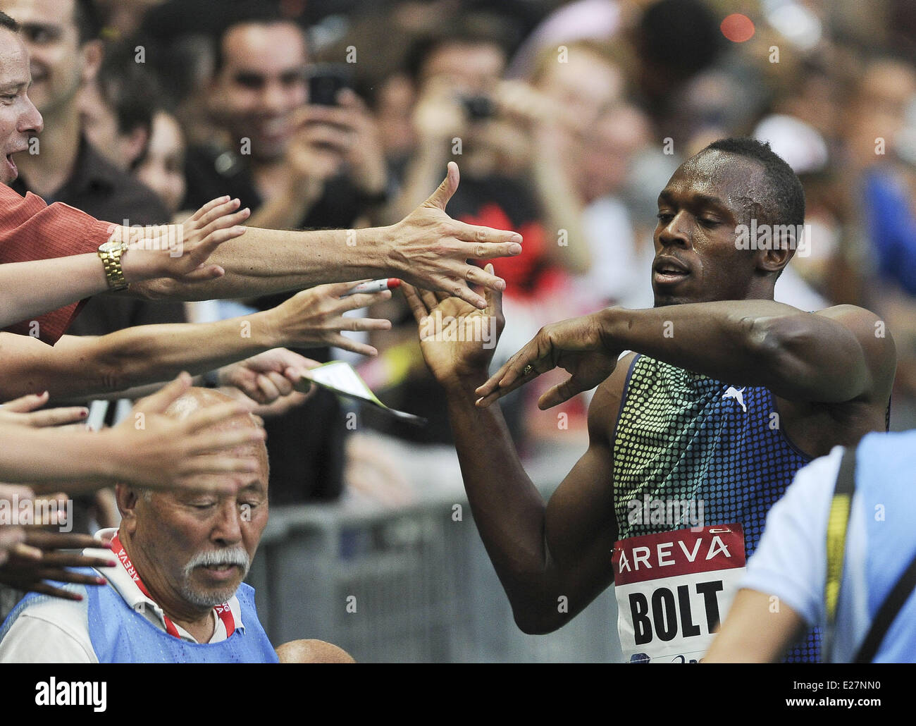 IAAF Diamond League 2013 at the Stade de France Featuring: Usain Bolt ...