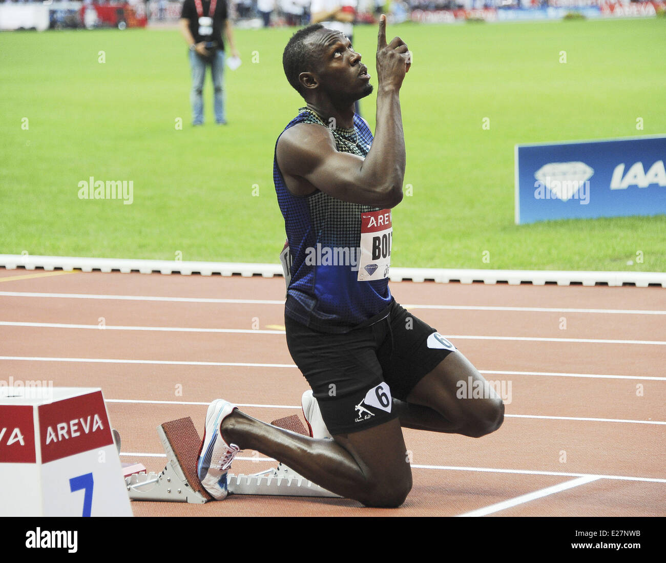 IAAF Diamond League 2013 at the Stade de France Featuring: Usain Bolt ...