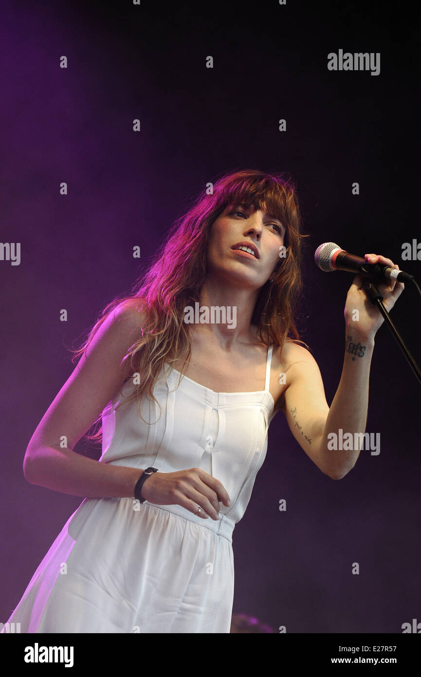 French singer Lou Doillon performing live in concert Featuring: Lou ...