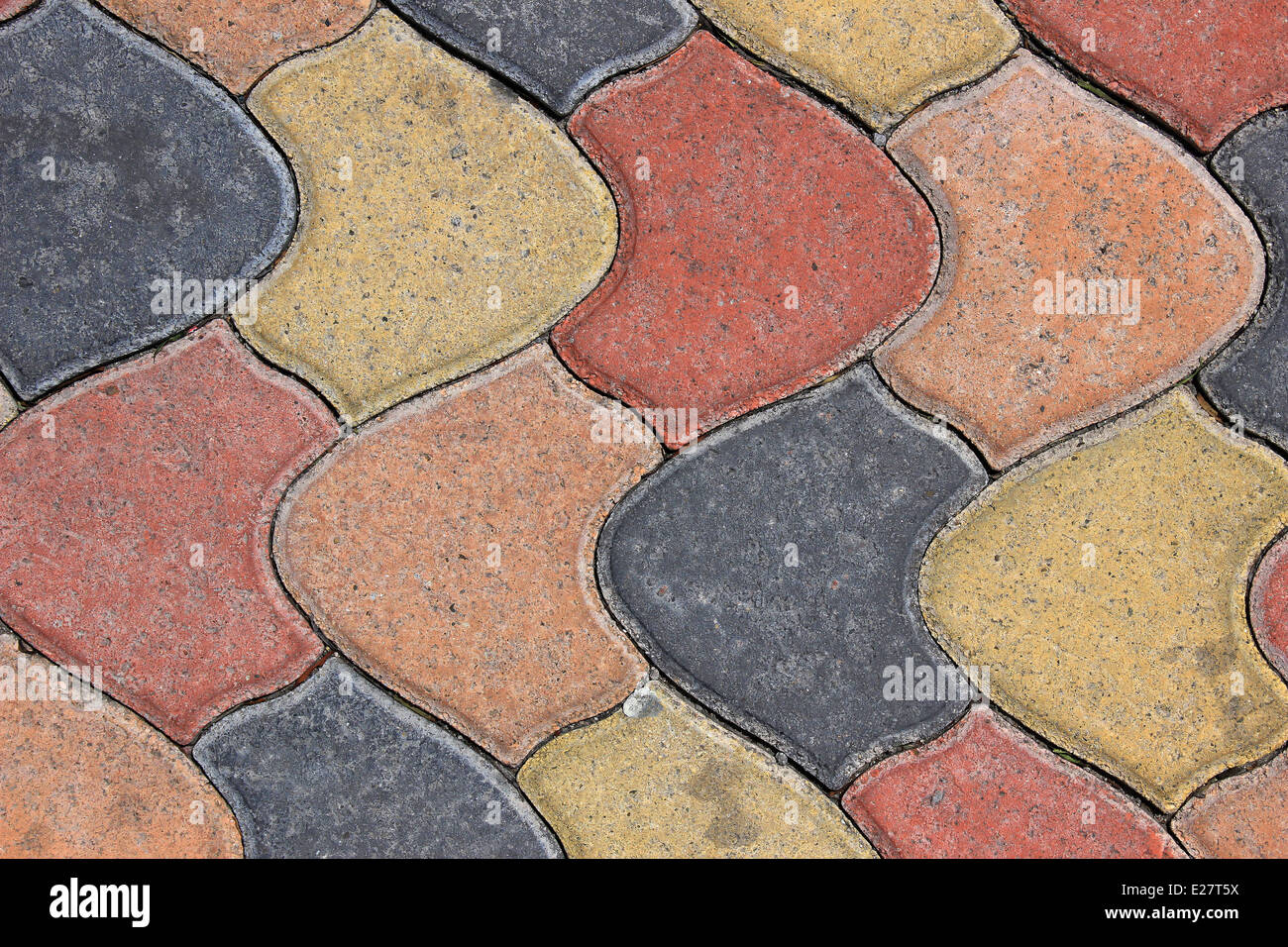 Colorful Concrete Paving Texture Background High Resolution Stock ...