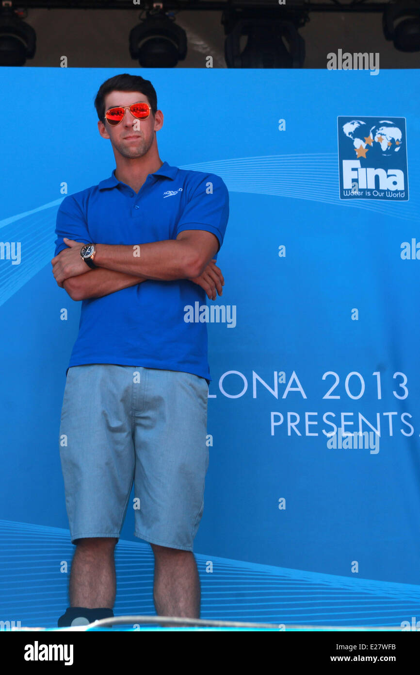 Former Olympic and world swimming champion Michael Phelps of the USA ...