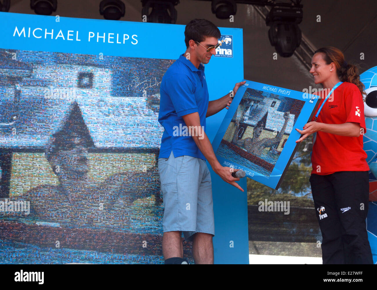 Former Olympic and world swimming champion Michael Phelps of the USA ...