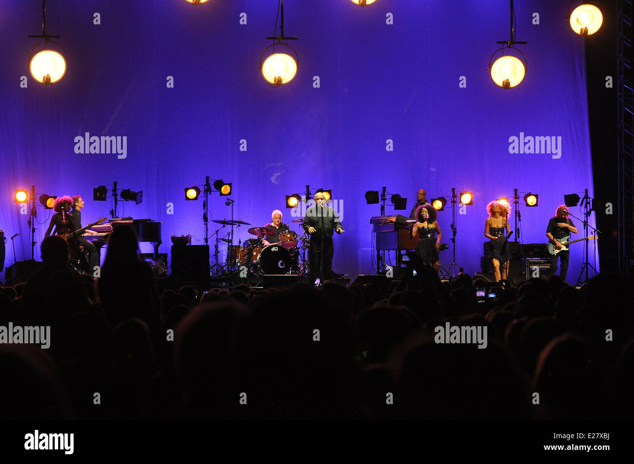 Joe Cocker performs in concert held at the Roman Amphitheatre ...