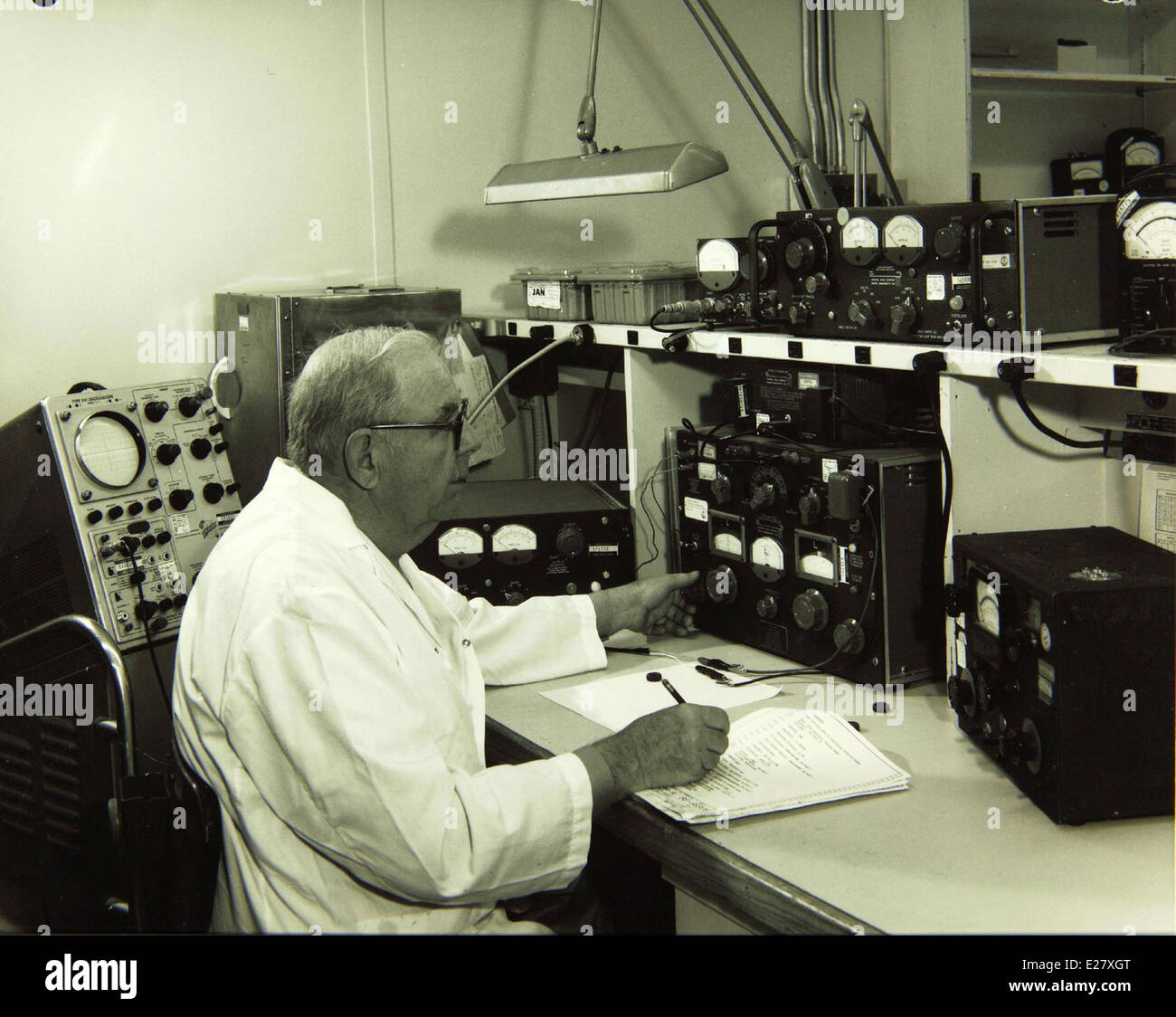 This image captures a historical moment in aviation, showing ...