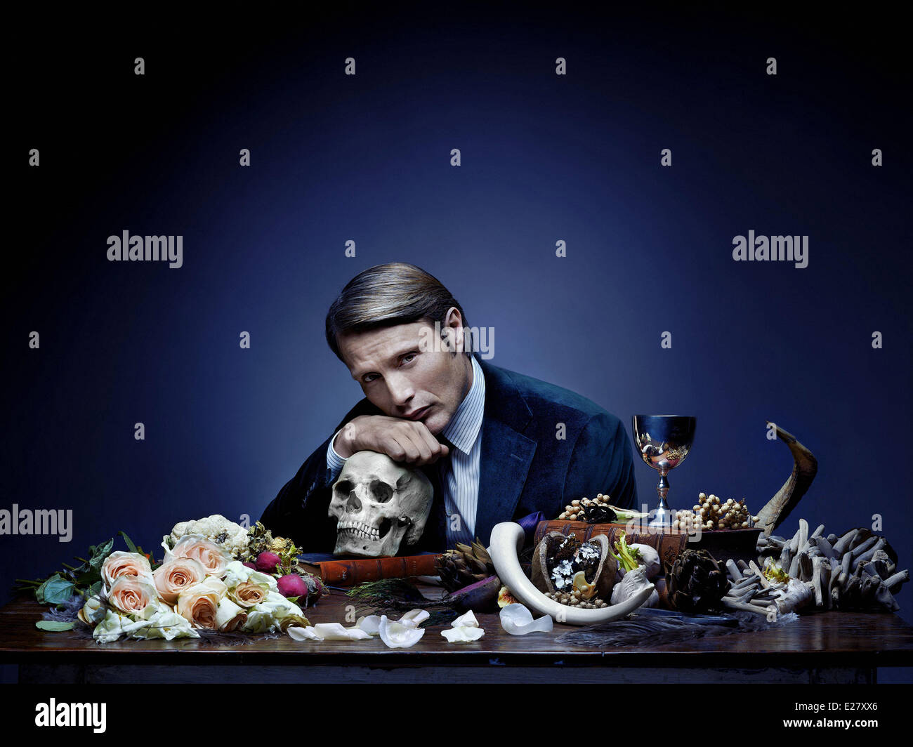 Mads Mikkelsen as Dr. Hannibal Lecter in the television series of ...