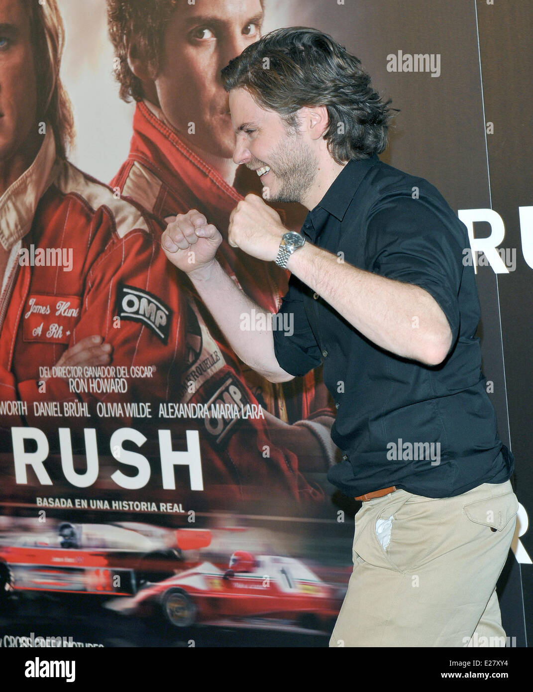 Photocall for the film 'Rush' Featuring: Daniel Bruhl Where: Madrid ...