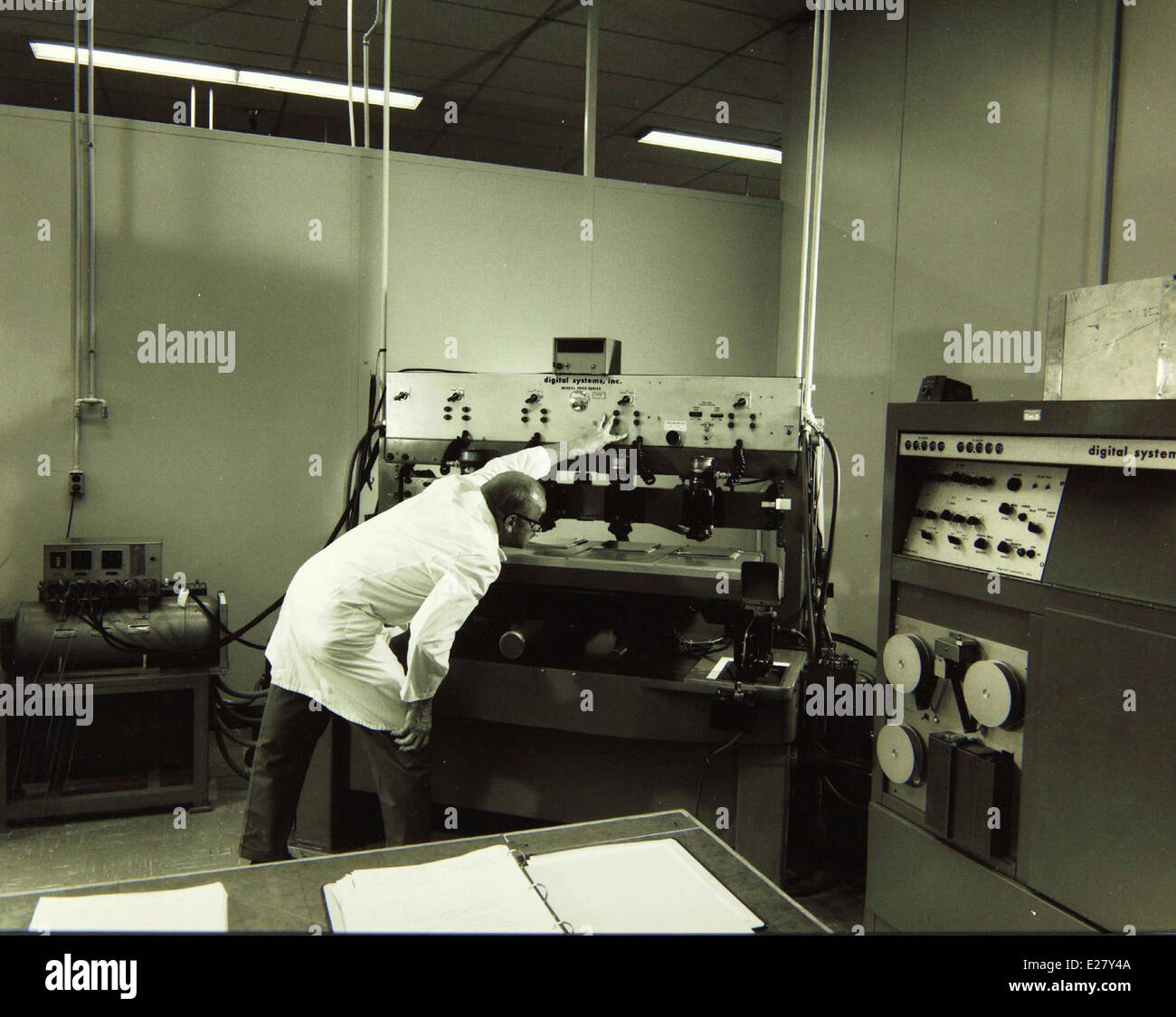 This image from the 1960s shows personnel working at the Convair ...
