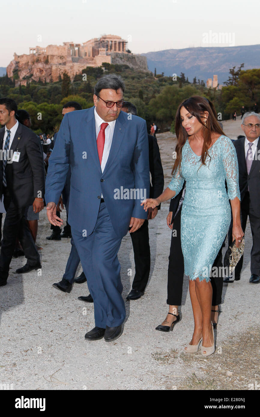 Athens, Greece. 16th June, 2014. MEHRIBAN ALIYEVA (First Lady of the ...